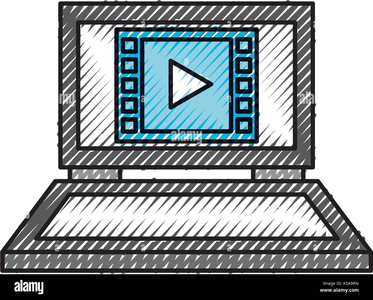 Laptop youtube Stock Vector Images - Alamy