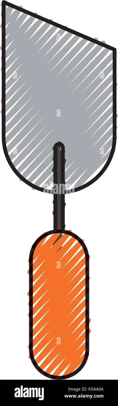 spatula construction tool plastic handle image Stock Vector Image & Art ...