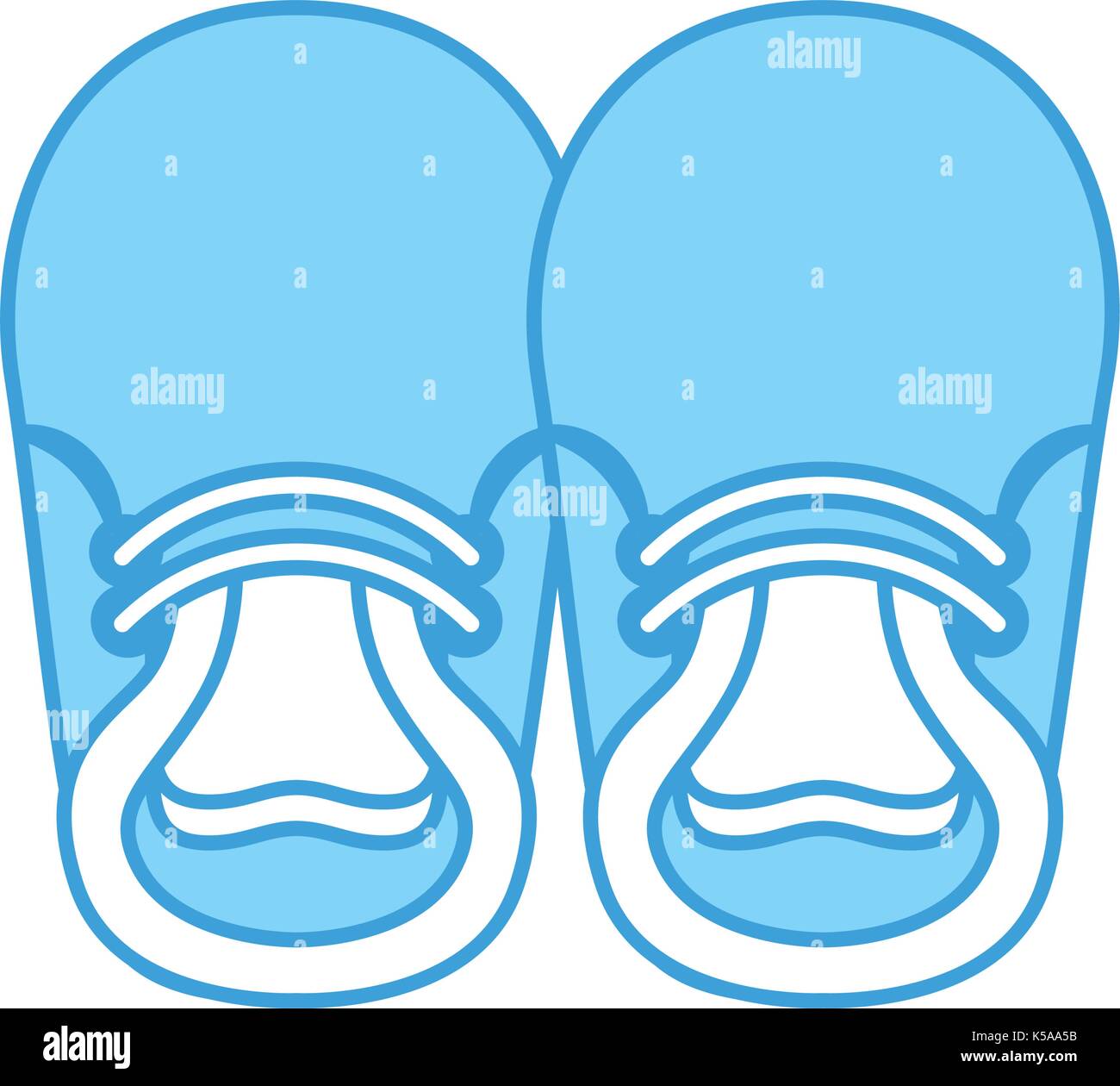 Baby booties illustration Stock Vector Images - Alamy