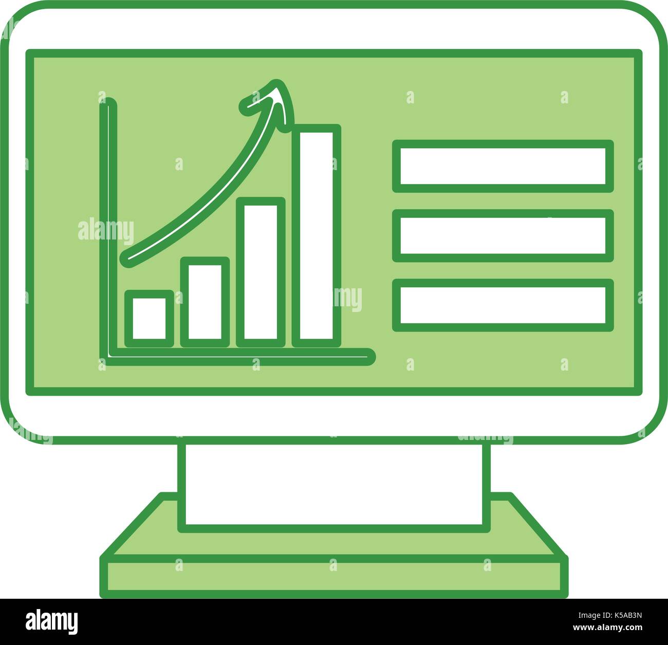 computer technology with financial graph chart arrow growth Stock ...