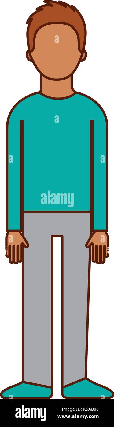male avatar cartoon standing character man Stock Vector Image & Art - Alamy