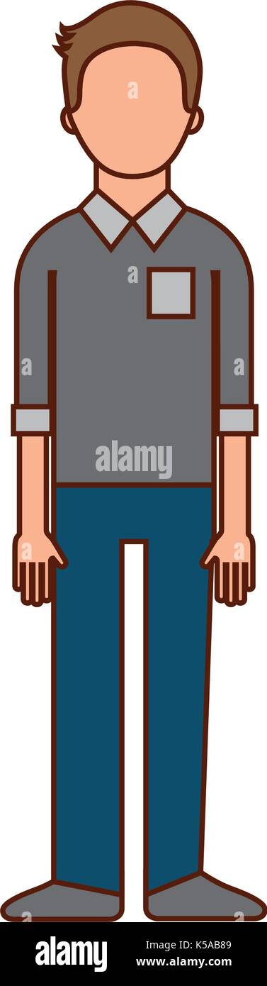 male avatar cartoon standing character man Stock Vector Image & Art - Alamy