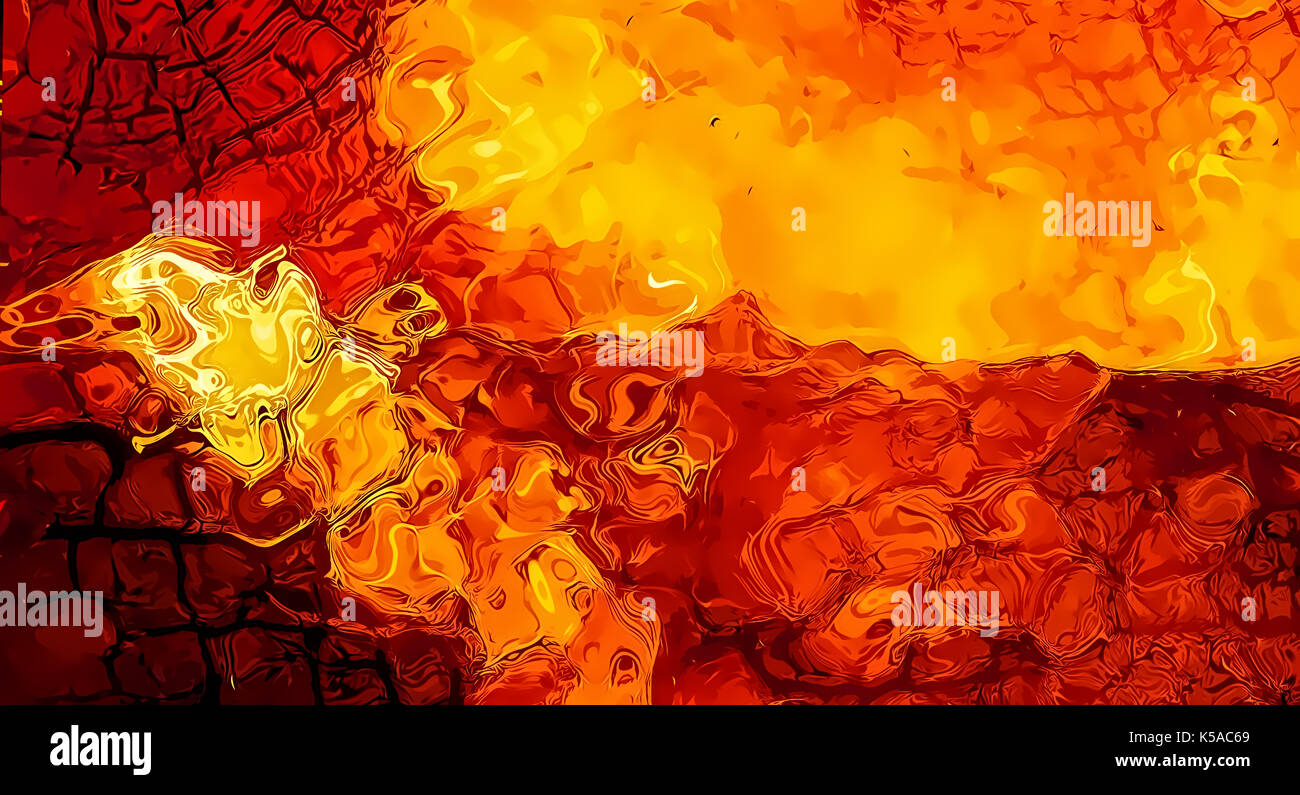 abstract background graphic, burning fire and flame structures Stock ...