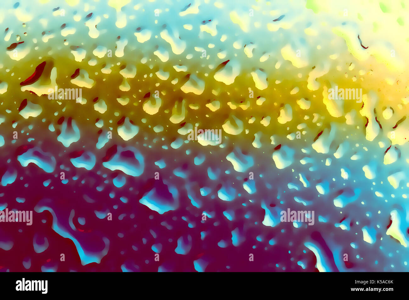 water drop graphic, multicolor background Stock Photo - Alamy