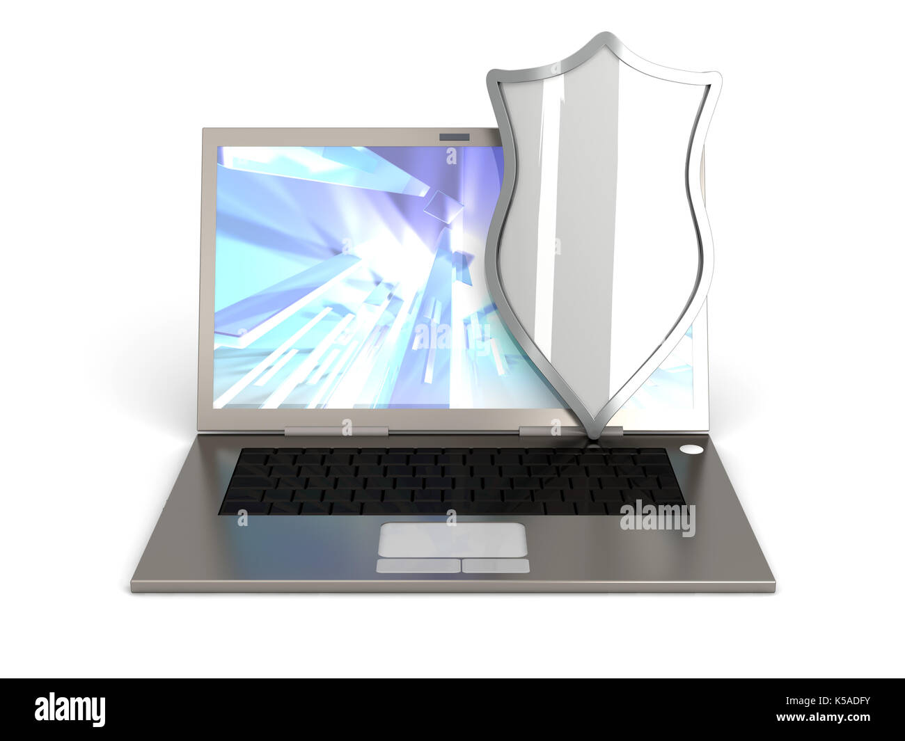 Laptop shield web hosting hi-res stock photography and images - Alamy