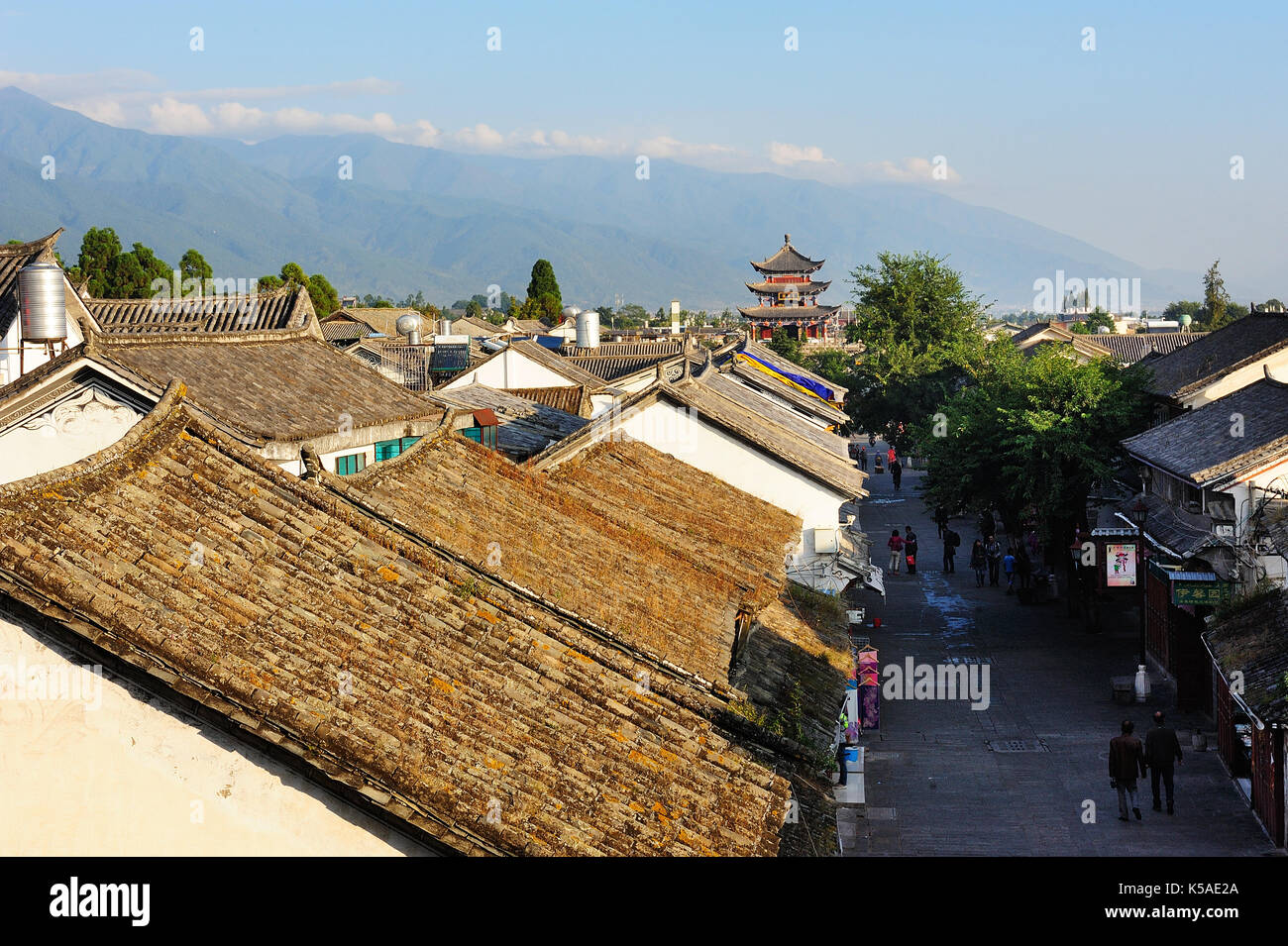 Dali,China - Oct 6,2014:Dali ancient town scenery in Yunnan province of ...