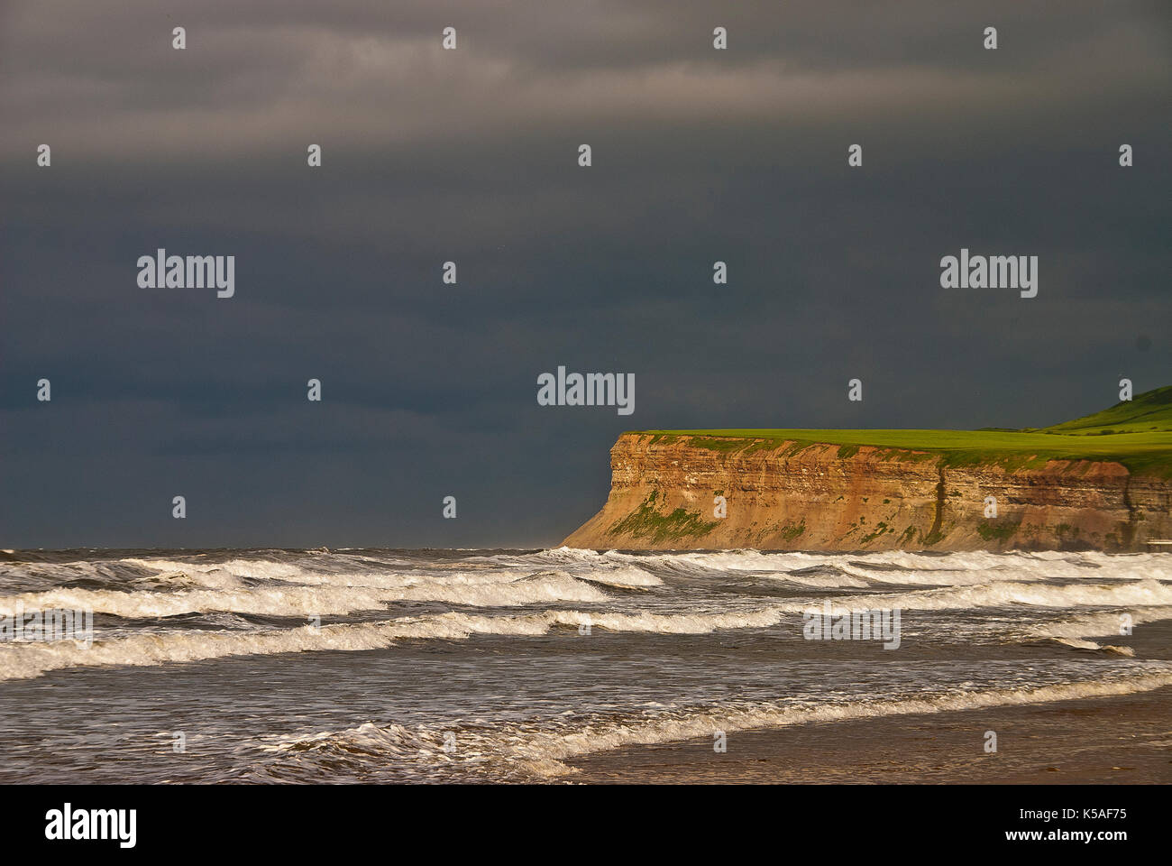hunt cliff, saltburn Stock Photo - Alamy