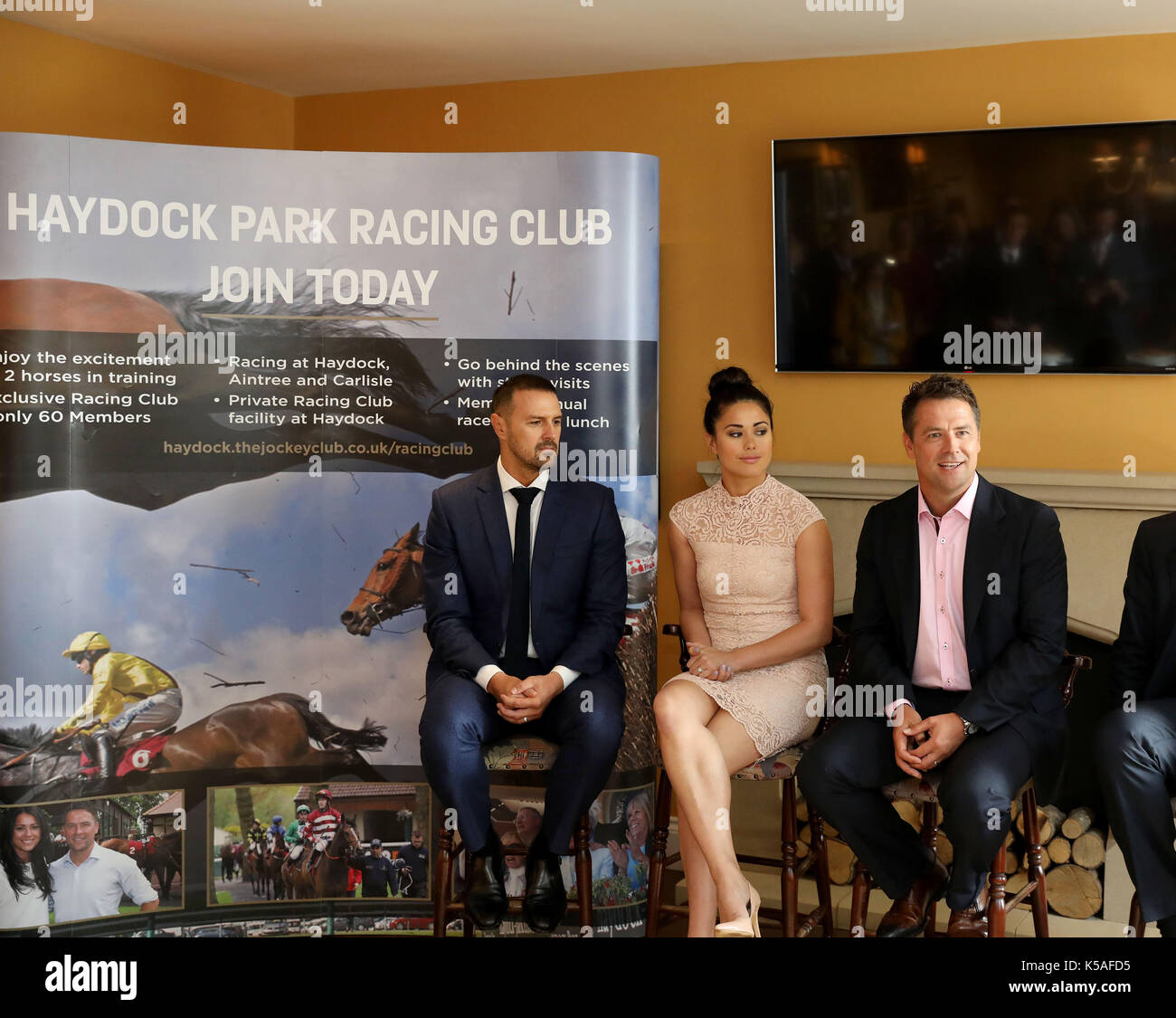 (From left to right) Paddy McGuinness, Sam Quek and Michael Owen attend ...