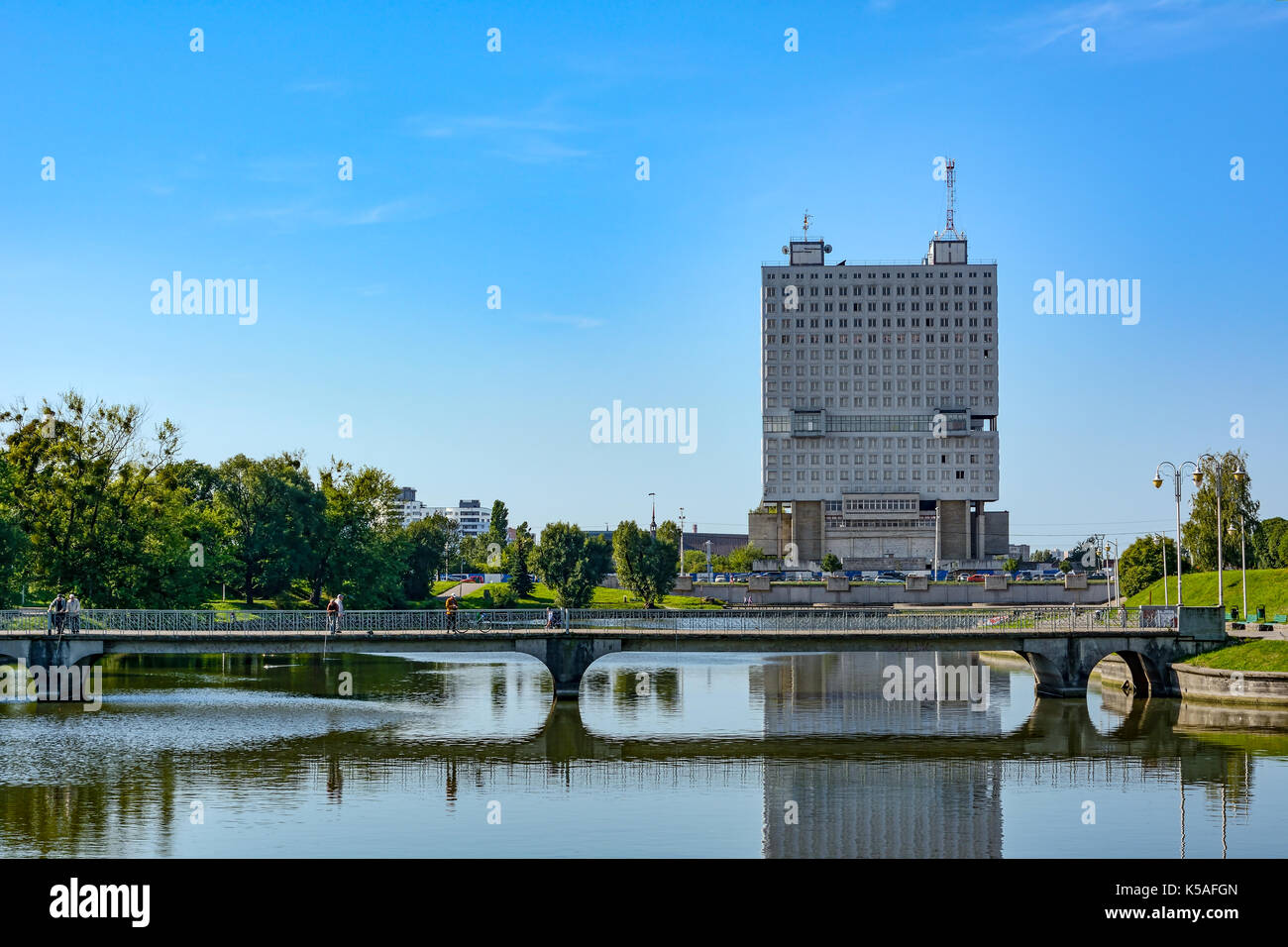 Kaliningrad, beautiful views of the Lower pond Stock Photo - Alamy