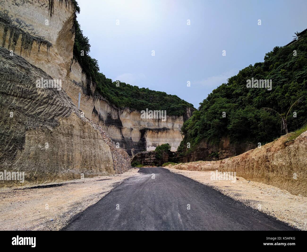 view of a cliff near a beach in bali, indonesia Stock Photo - Alamy