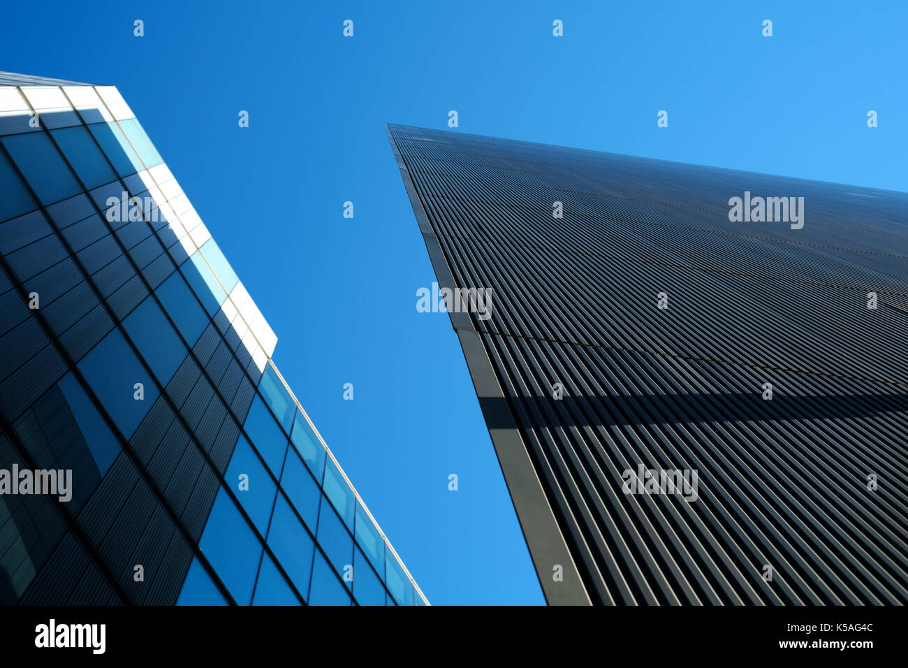 Abstract view of modern city buildings Stock Photo - Alamy