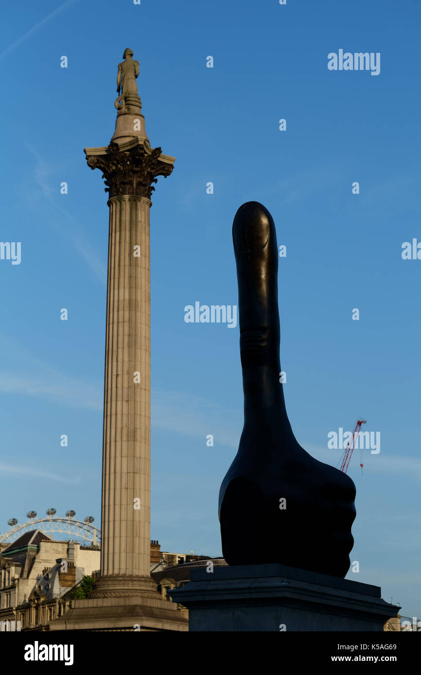 'Really Good' sculpture by David Shrigley on the Fourth Plinth at ...
