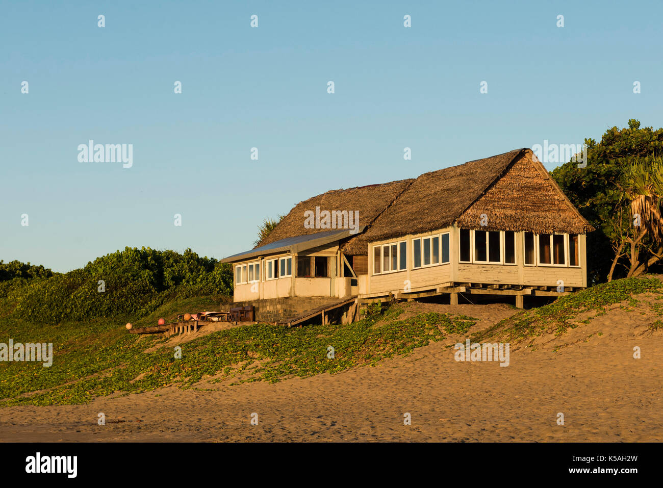 Beach lodge, Manakara, Madagascar Stock Photo - Alamy