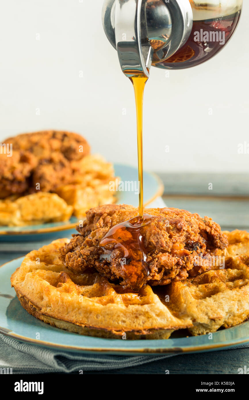 Waffles syrup hi-res stock photography and images - Alamy