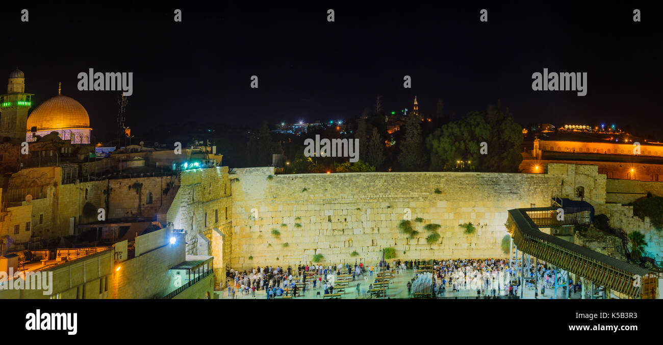 Wailing Wall Night