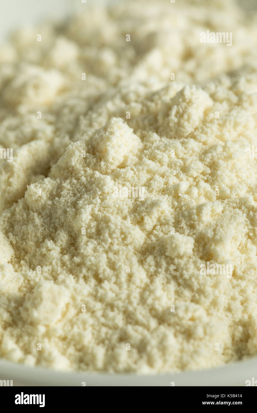 Organic White Vanilla Protein Powder in a Bowl Stock Photo - Alamy