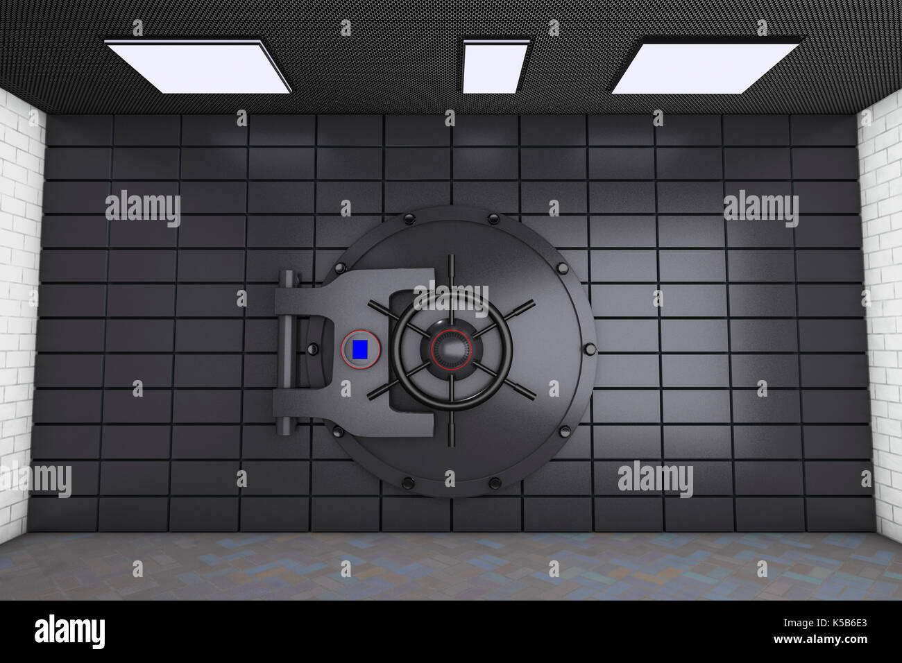 a big metallic bank vault Stock Photo - Alamy