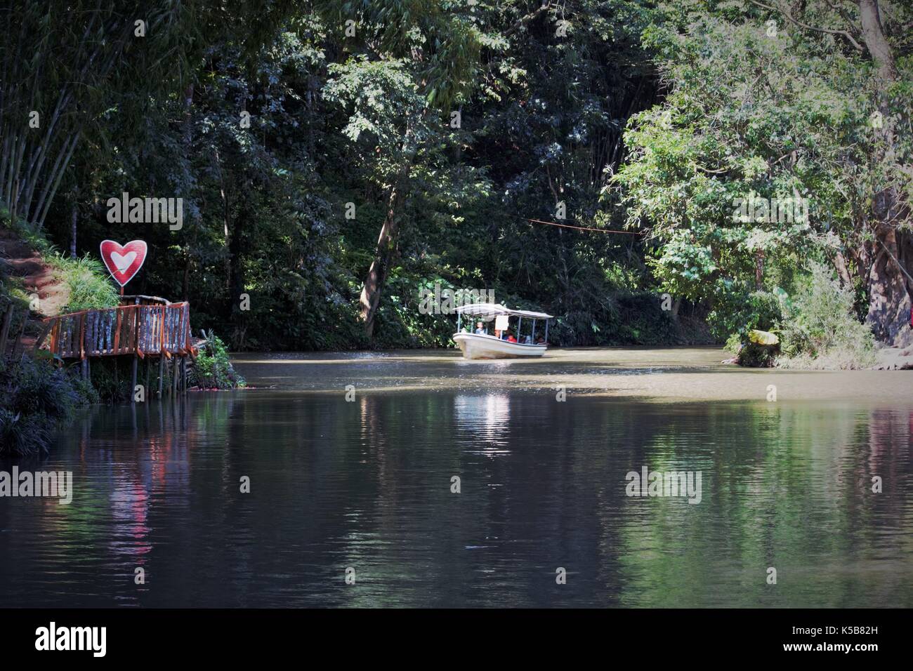 Tourist destination of Andeman lake, in Malang Indonesia Stock Photo ...