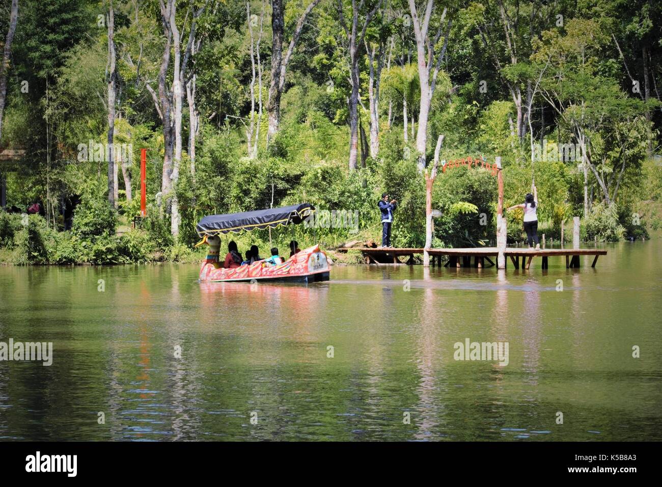 Tourist destination of Andeman lake, in Malang Indonesia Stock Photo ...