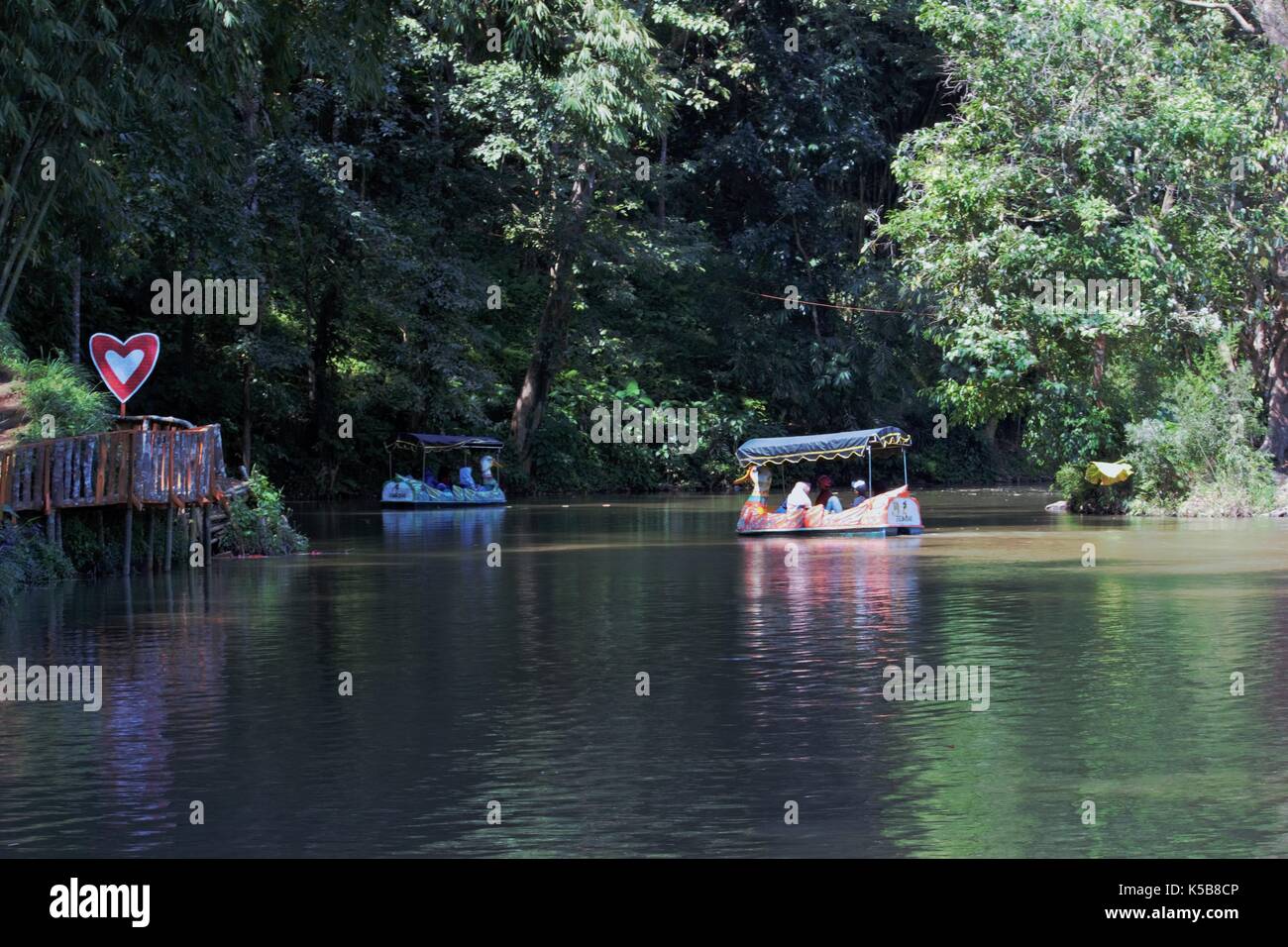 Tourist destination of Andeman lake, in Malang Indonesia Stock Photo ...