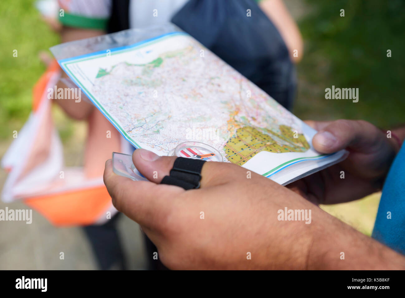 Orienteering forest cross country competition hi-res stock photography ...