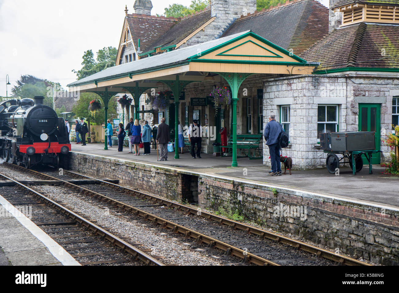Swanage Steam Railway Stock Photo - Alamy