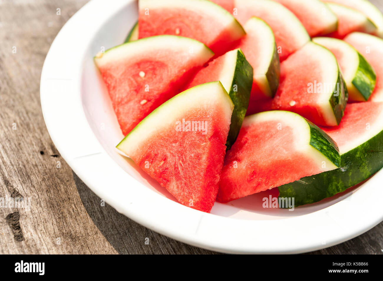 Melon triangles hi-res stock photography and images - Alamy