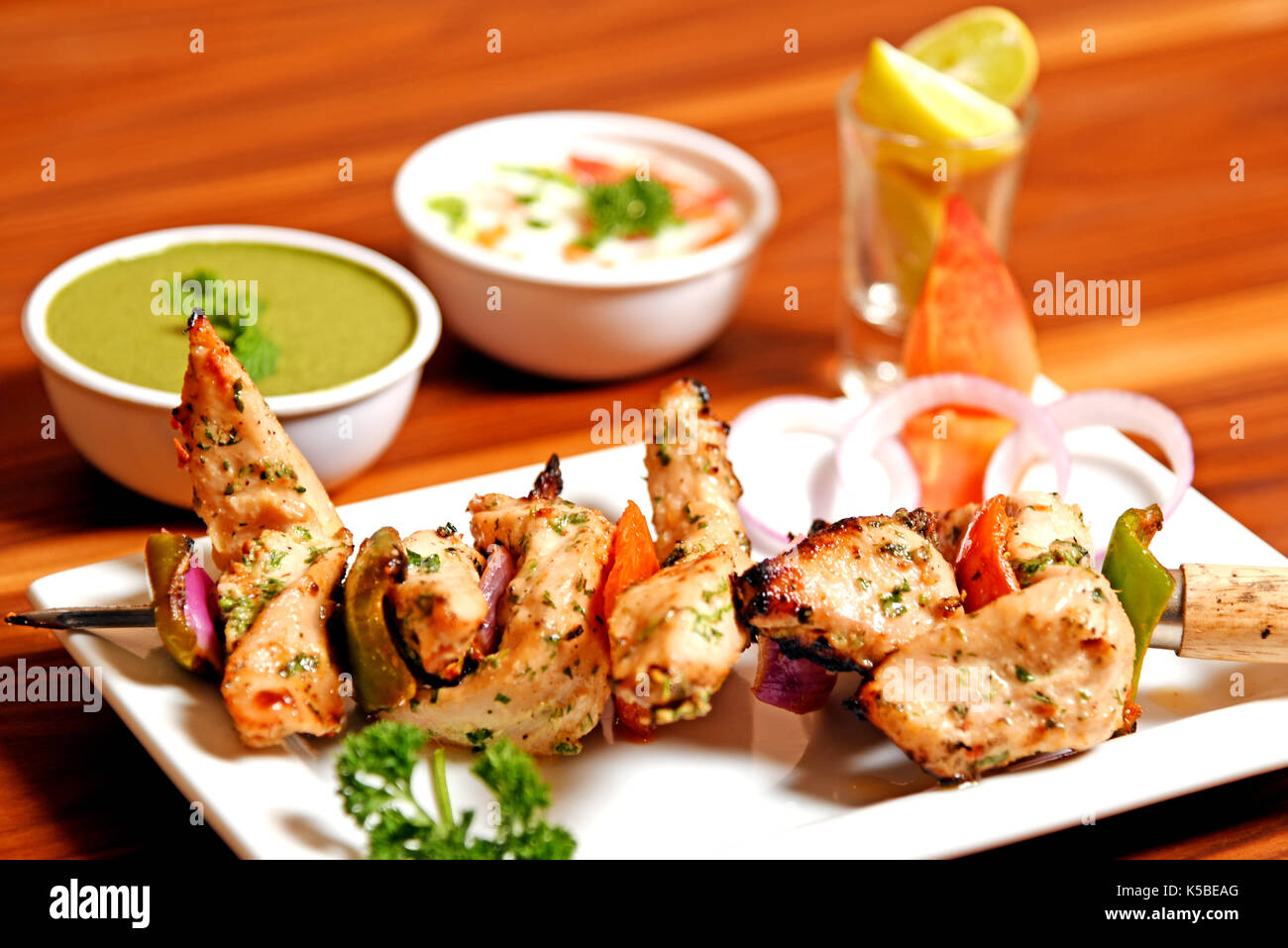 Chicken Malai Kebab, Chicken Reshmi Kebab, Tikka Stock Photo - Alamy