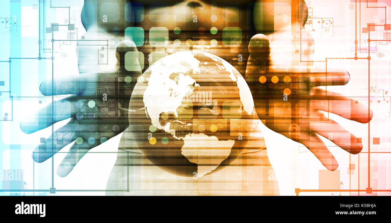 Computer Technology System as a Abstract Concept Stock Photo - Alamy