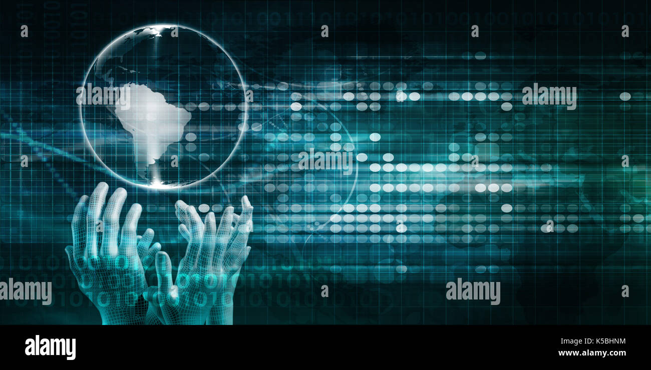 Futuristic Technology Concept as a Presentation Background Stock Photo ...