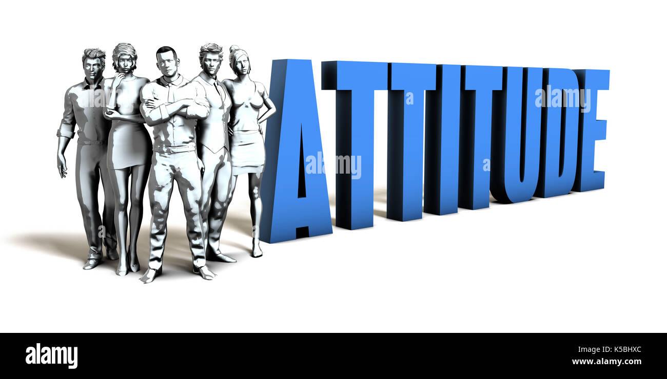 Attitude Business Concept as a Presentation Background Stock Photo - Alamy