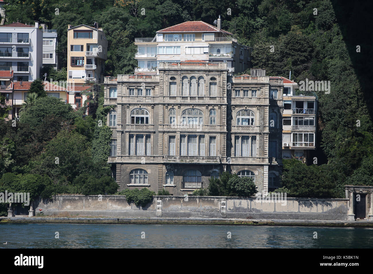 Building in Bosphorus Strait Side of Istanbul City, Turkey Stock Photo ...