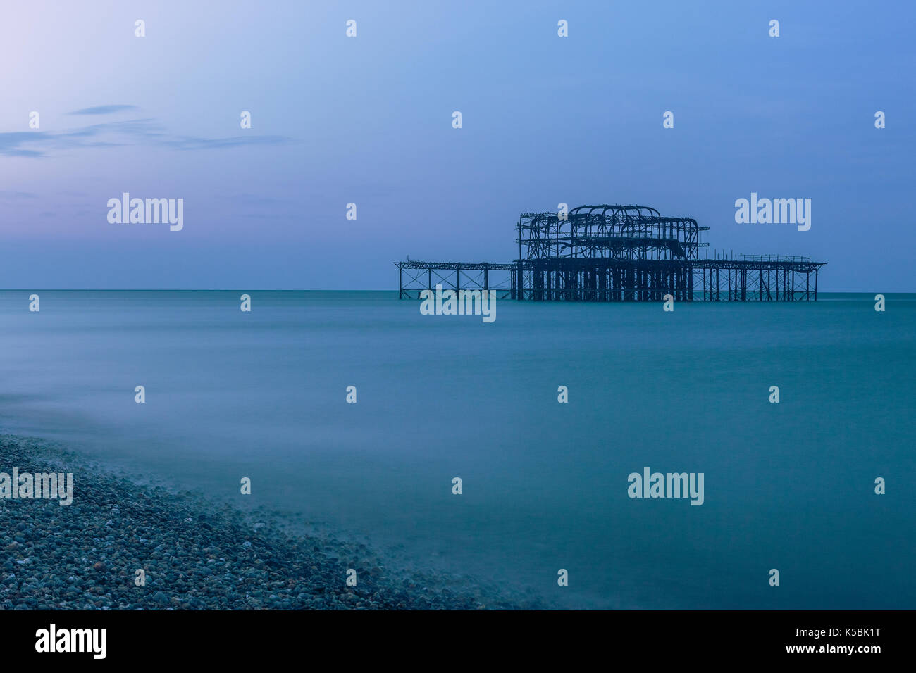 West Pier at sunrise Stock Photo - Alamy