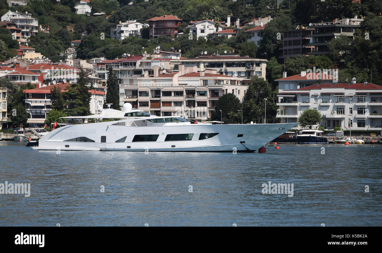 Building in Bosphorus Strait Side of Istanbul City, Turkey Stock Photo ...