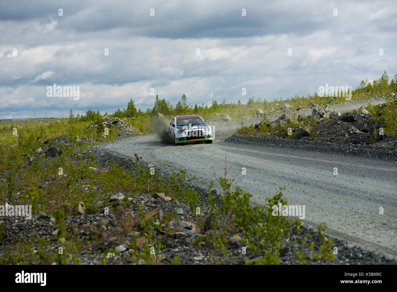 Asbestos, Russia August 6, 2017 - Final 6th stage of the Russian Rally ...