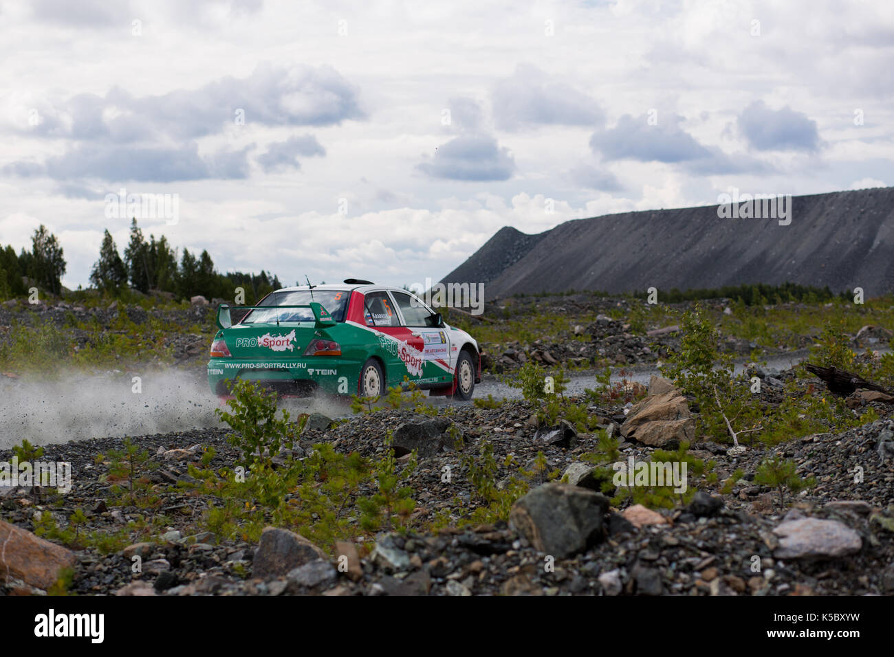 Asbestos, Russia August 5, 2017 - Final 6th stage of the Russian Rally ...