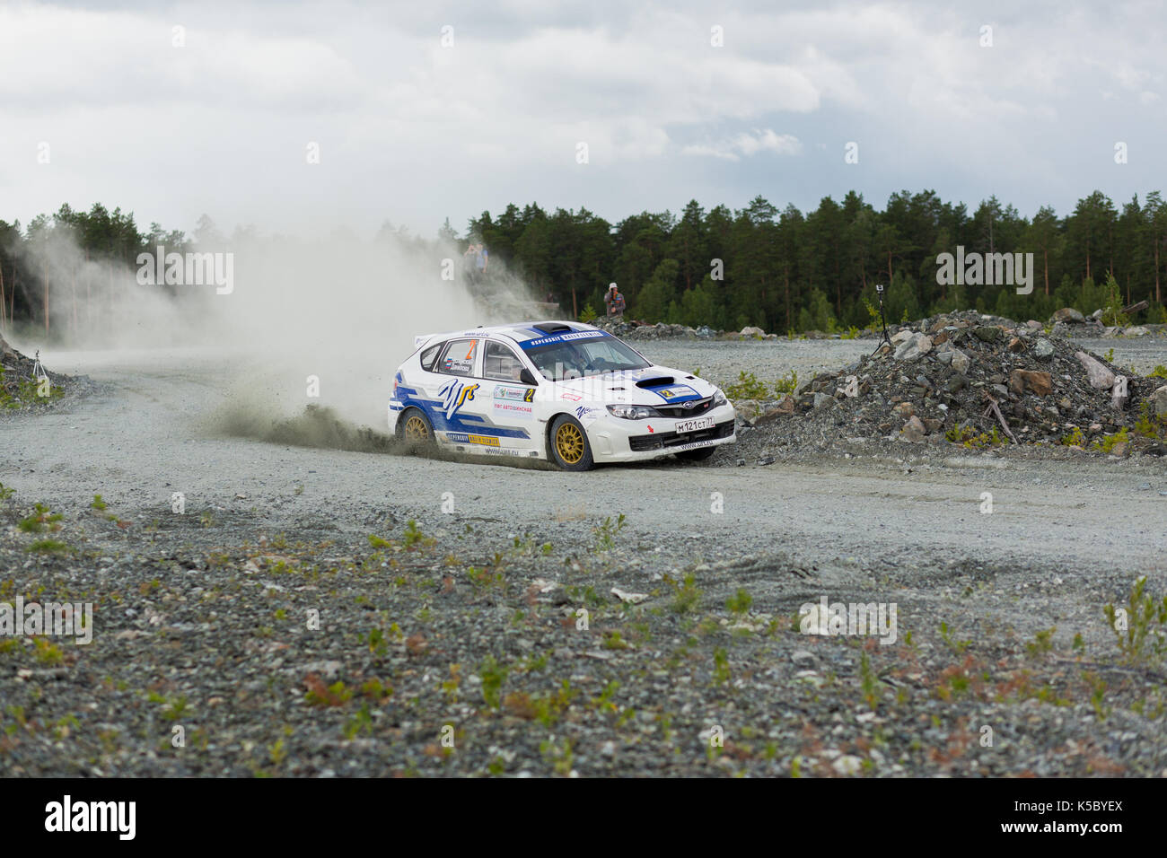 Asbestos, Russia August 6, 2017 - Final 6th stage of the Russian Rally ...