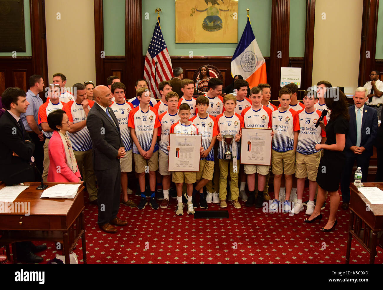Manhattan, United States. 07th Sep, 2017. The New York Feile GAA Team ...