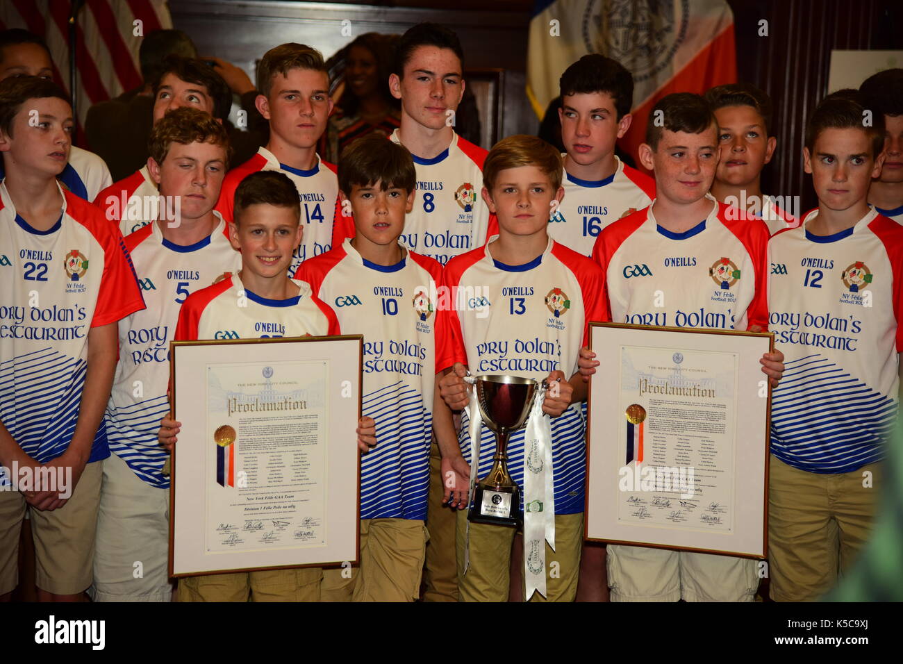 Manhattan, United States. 07th Sep, 2017. The New York Feile GAA Team ...