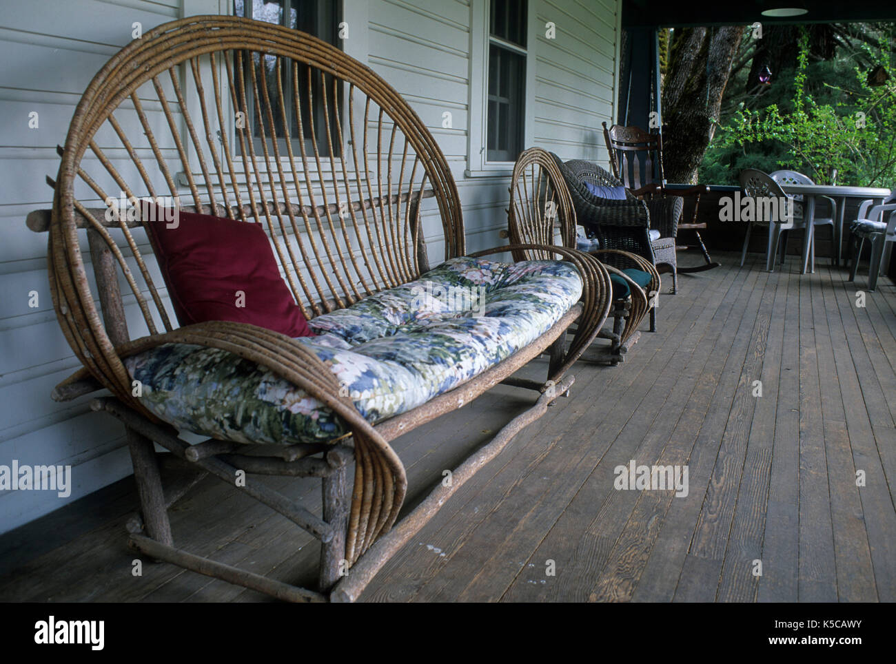 Prospect Hotel porch, Prospect, Oregon Stock Photo - Alamy