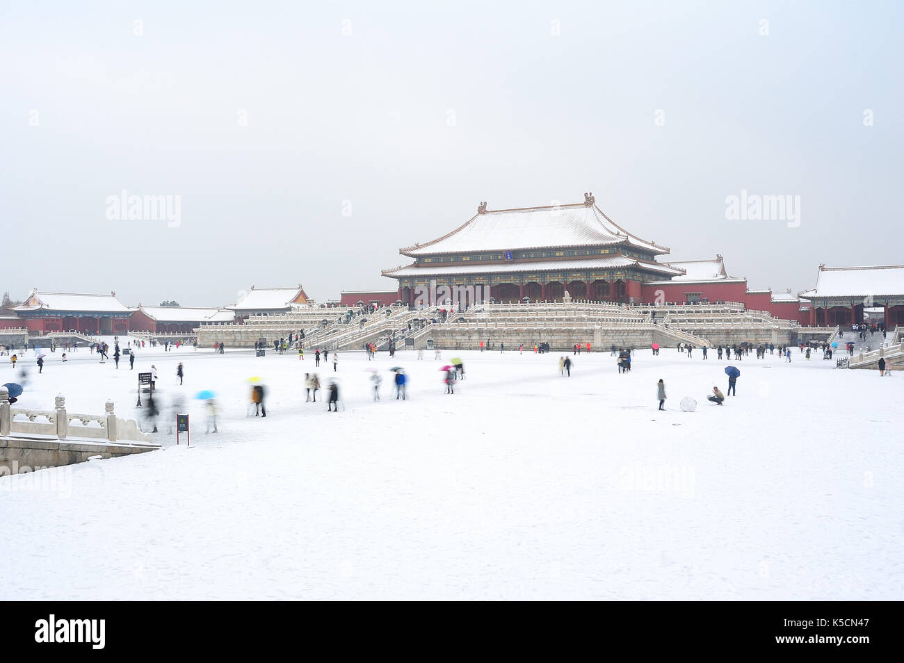 Forbidden City(China National Palace Museum) after a heavy snow in ...