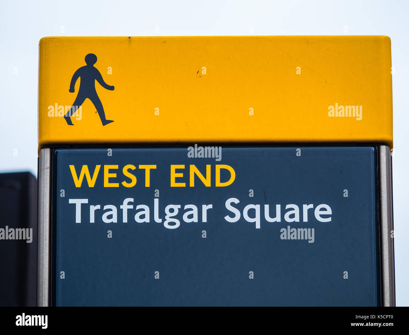Signs in London - Trafalgar Square Stock Photo - Alamy