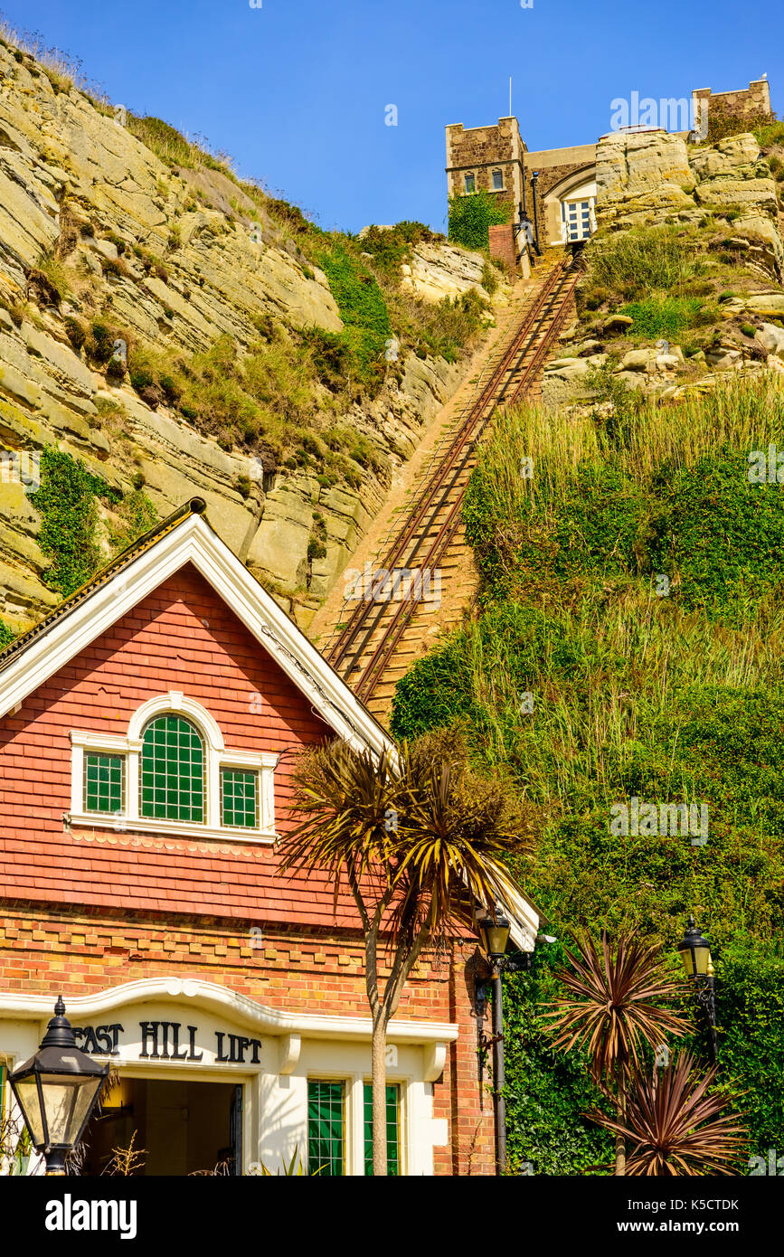 Funicular attraction hastings hi-res stock photography and images - Alamy
