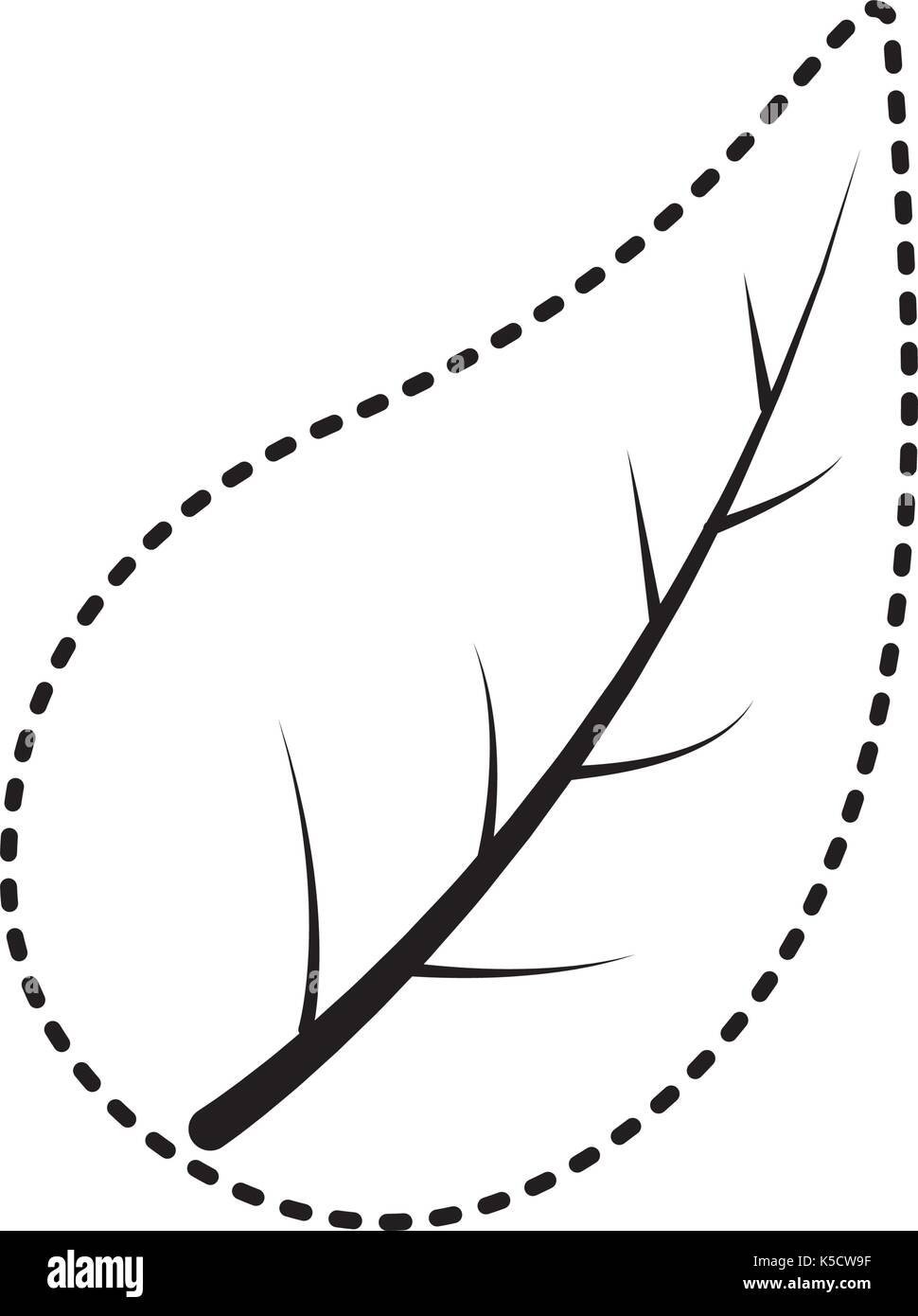 Tropical dotted leaf Stock Vector Images - Alamy