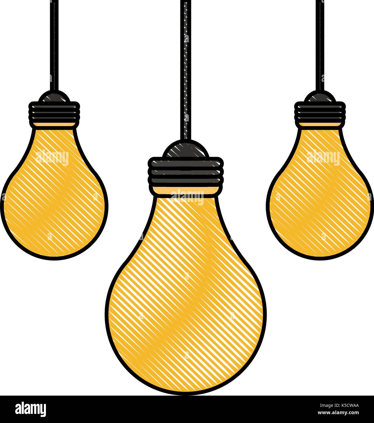 Bulbs hanging isolated Stock Vector Image & Art - Alamy