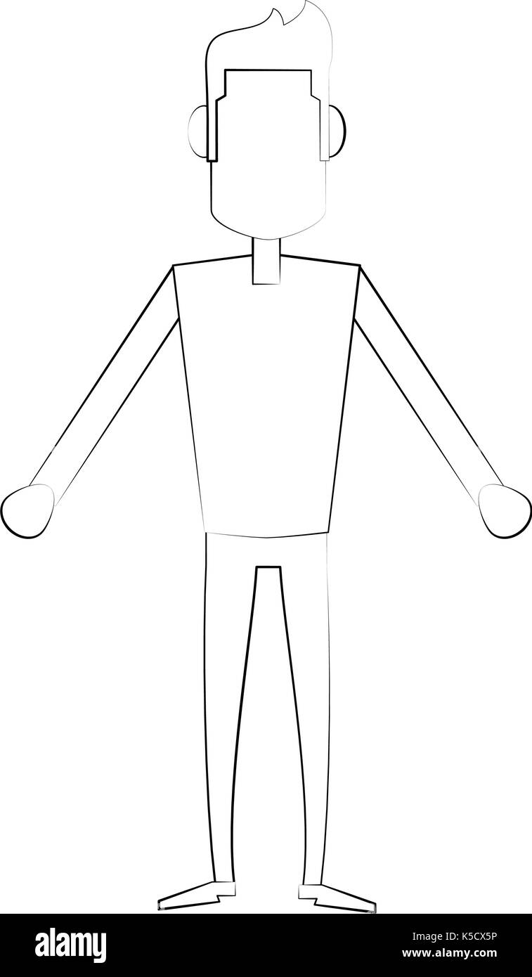 Man faceless cartoon Stock Vector Image & Art - Alamy