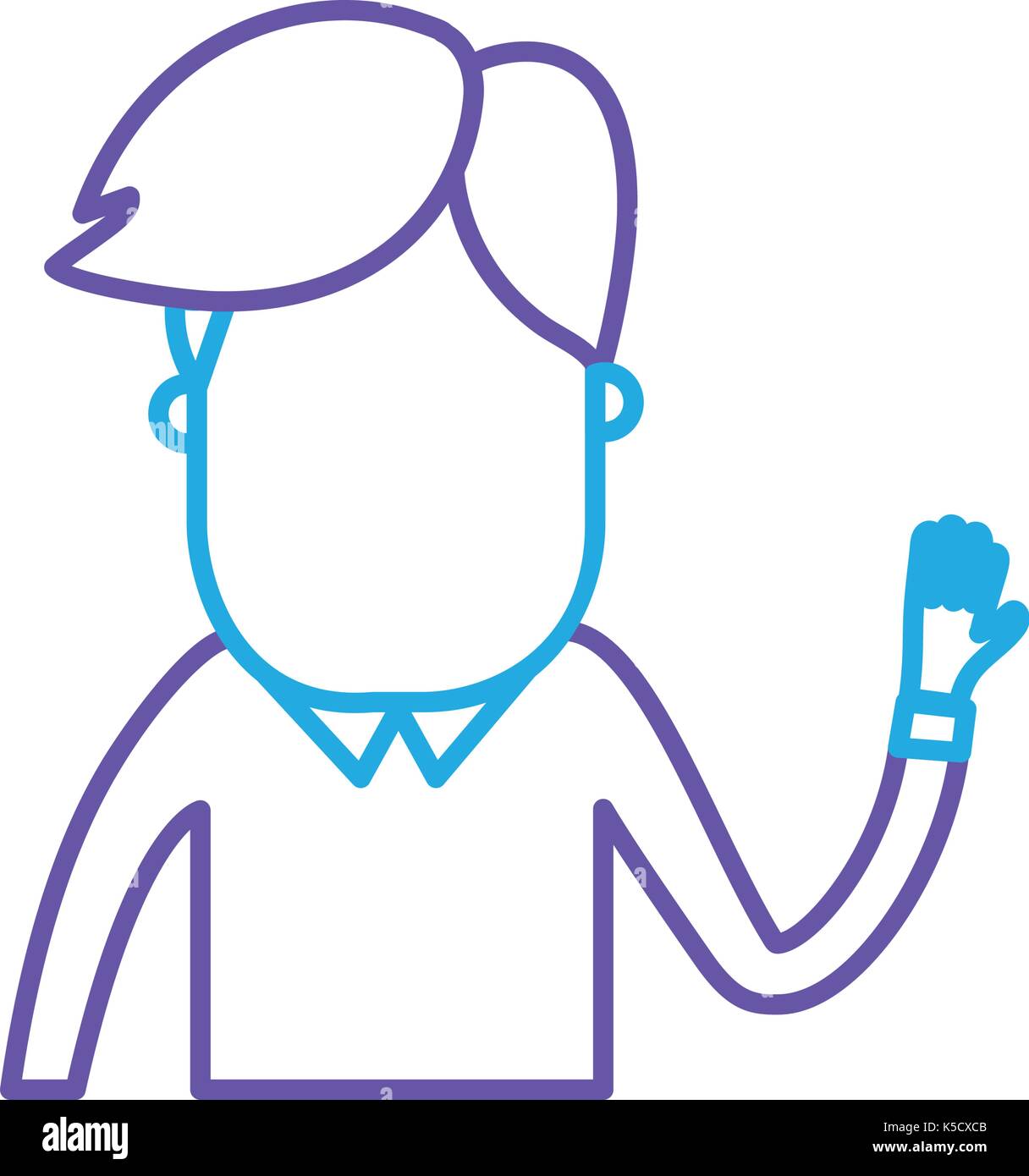 line man with hairstyle design and clothes Stock Vector Image & Art - Alamy