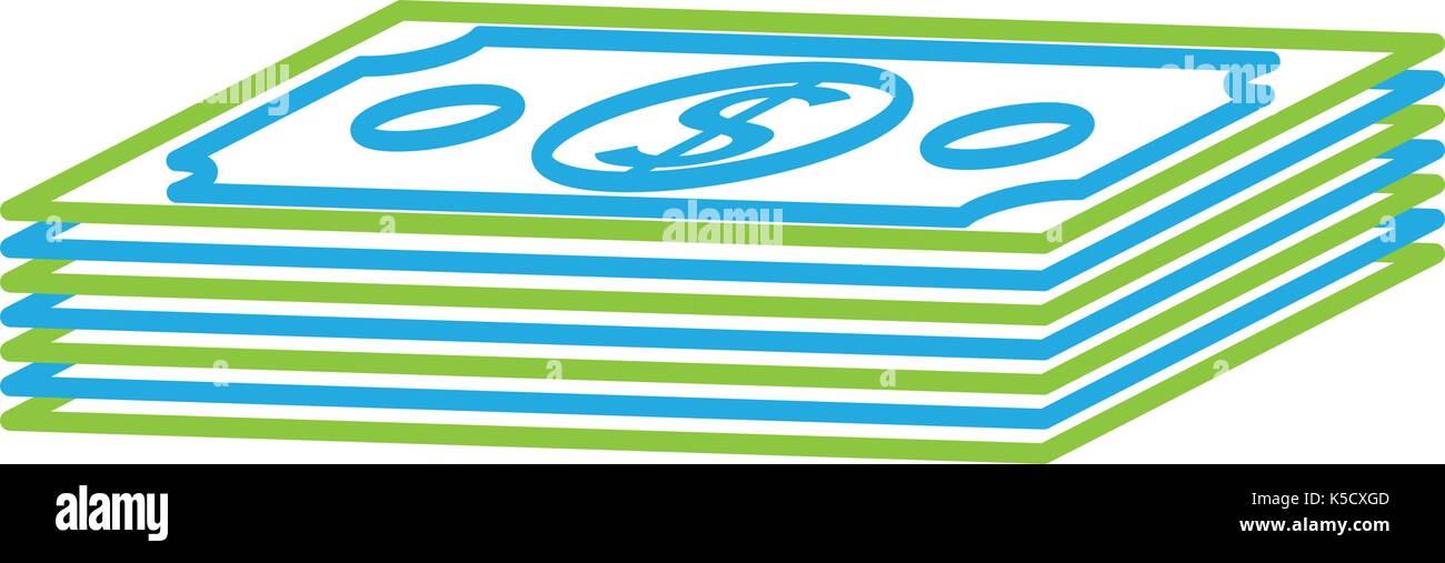line dollar bills cash money icon Stock Vector Image & Art - Alamy