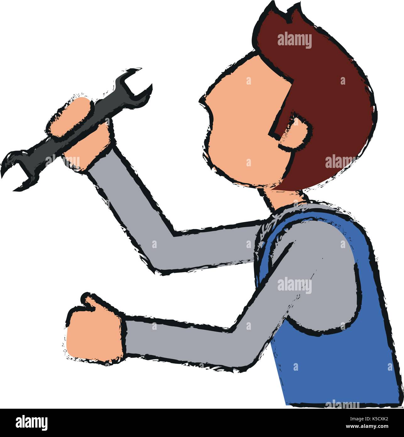 Mechanic worker cartoon Stock Vector Image & Art - Alamy