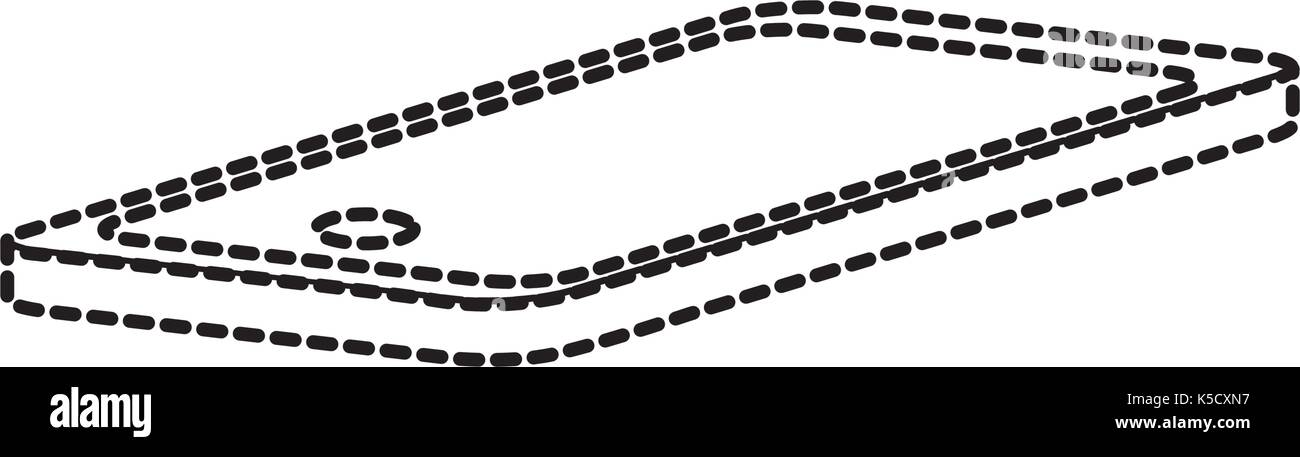 dotted shape technology smartphone to electronic communication Stock ...